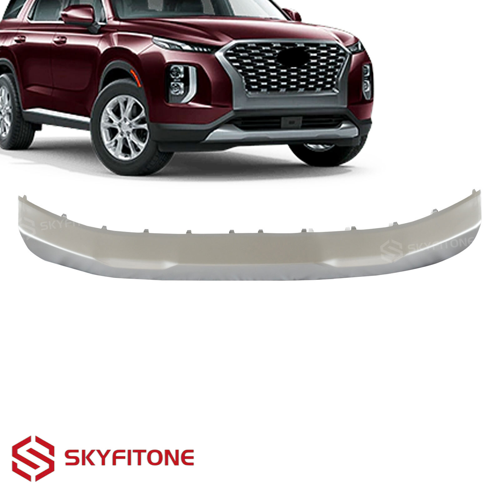 Fits Hyundai Palisade 2020-2022 Front Bumper Skid Plate Silver 86577 ...