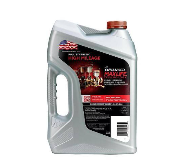 Valvoline High Mileage 5W-30 Full Synthetic Engine Oil, Prevents Leaks ...