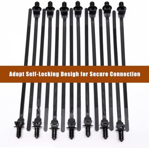 Benliu 20Pcs Cable Zip Ties 8.3x0.2 Inch Heavy Duty Black | eBay