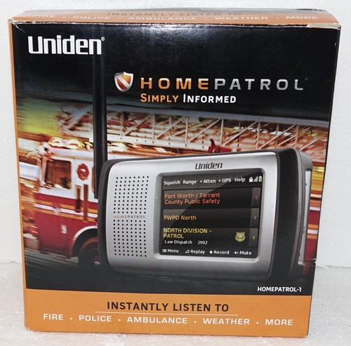 Uniden HomePatrol-1 Intuitive Touchscreen Scanner 50633650608| eBay