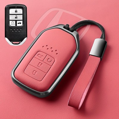 Honda A4 key FOH aluminum alloyUpgrade Leather Cord | eBay