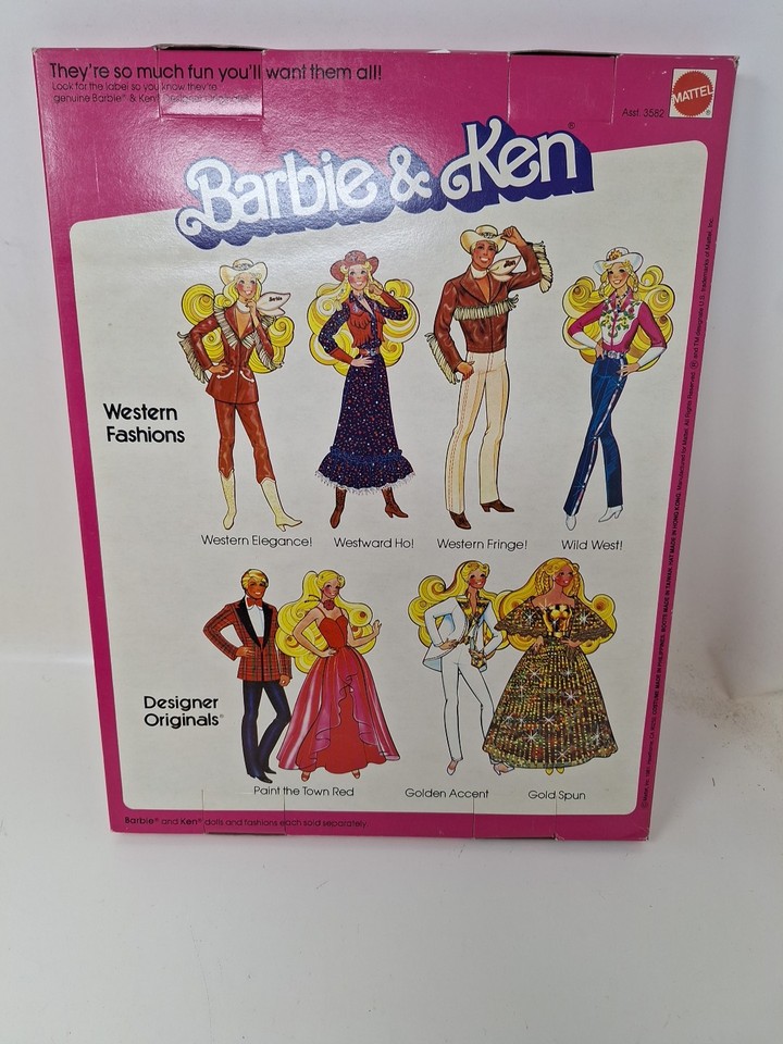 Vintage 1981 #3577 Barbie Fashion Western Fashions WILD WEST Outfit ...