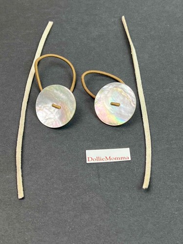 AMERICAN GIRL KAYA MEET Abalone SHELL Indian HAIR TIES-older version ...