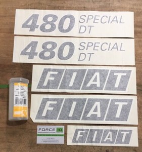 Fiat 80 Series Tractor Stickers Decals, 480 - 1880, Various DT 5DT ...