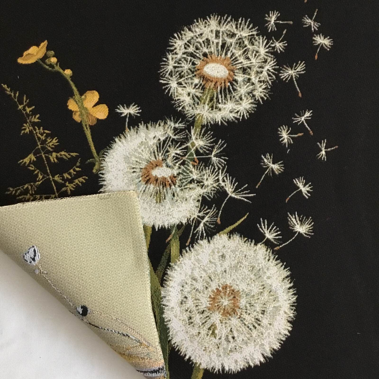 Gobelin Tapisserie Tapestry Wandteppich Paneel Basteln Stoff Pusteblume ...