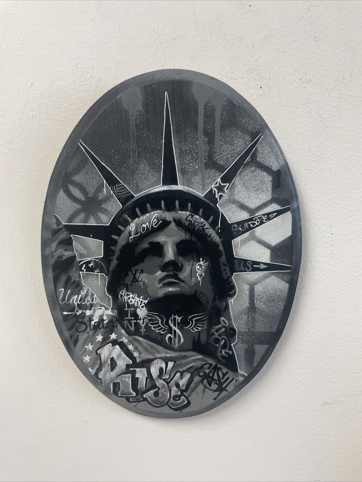 Graffiti Statue Of Liberty Original Painting Graffiti Art Street Art ...