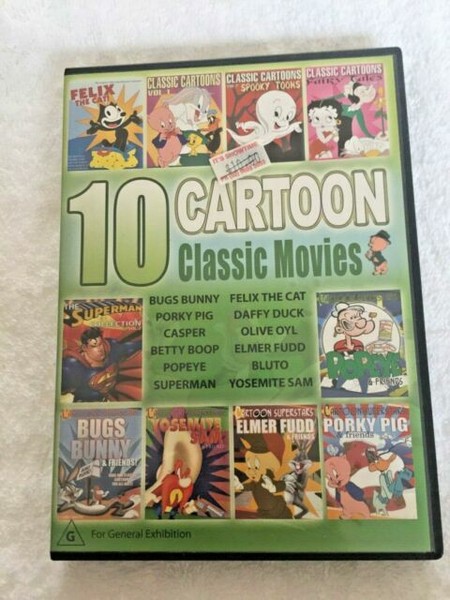 10 Cartoon Classic Movies DVD - 4 Set Disc for sale online | eBay