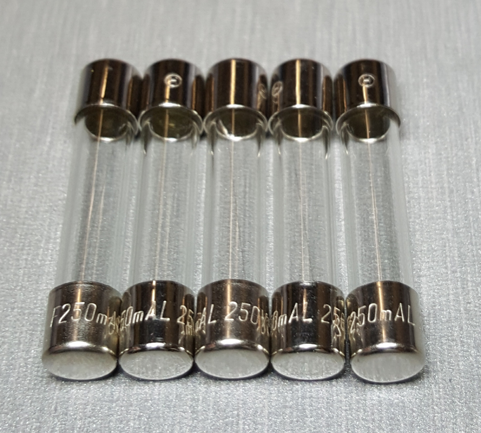 5Pcs 250mA F250mA Glass Fuse 3AG 6mm x 32mm Fast Blow 250V AUSTRALUX ...