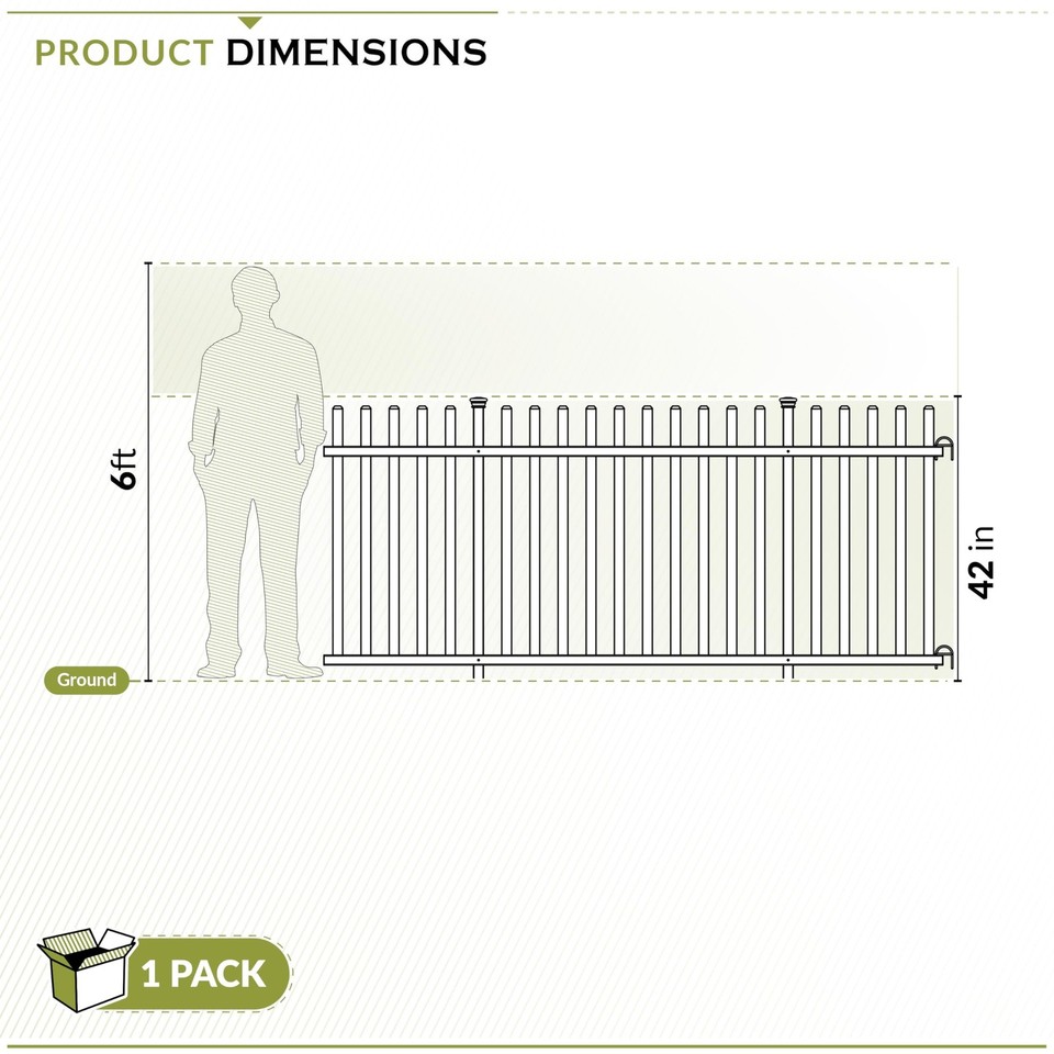 3.5ft H x 7.6ft W (1 Panel) Freestanding Zippity Lightweight Portable ...