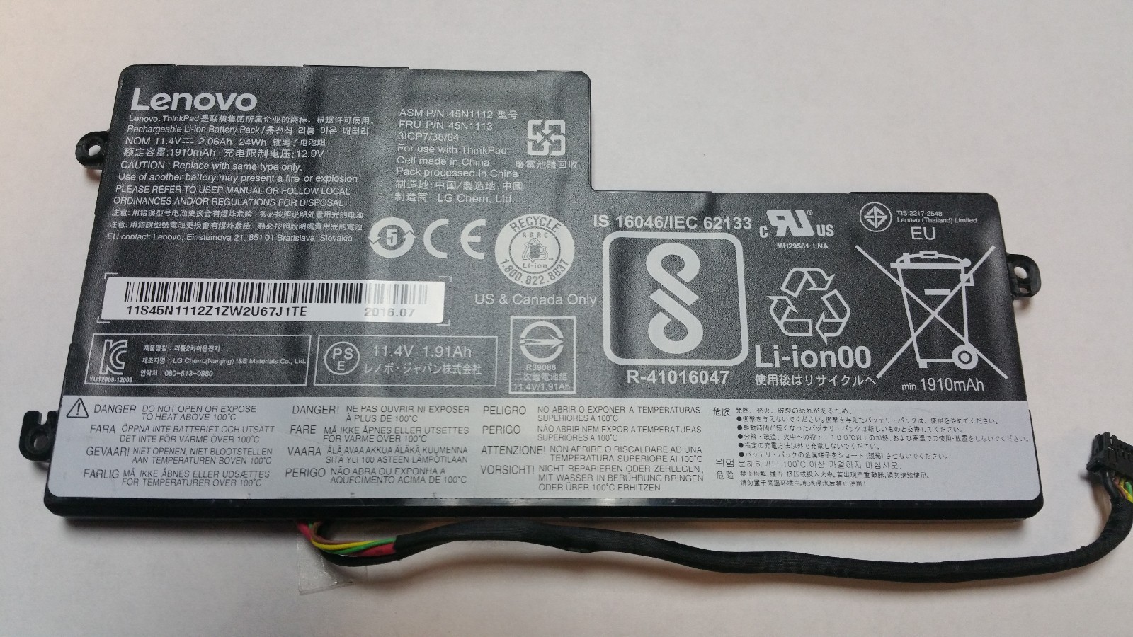 Genuine IBM Lenovo Battery ThinkPad T460 T450 T440 45N1111 45N1112 ...