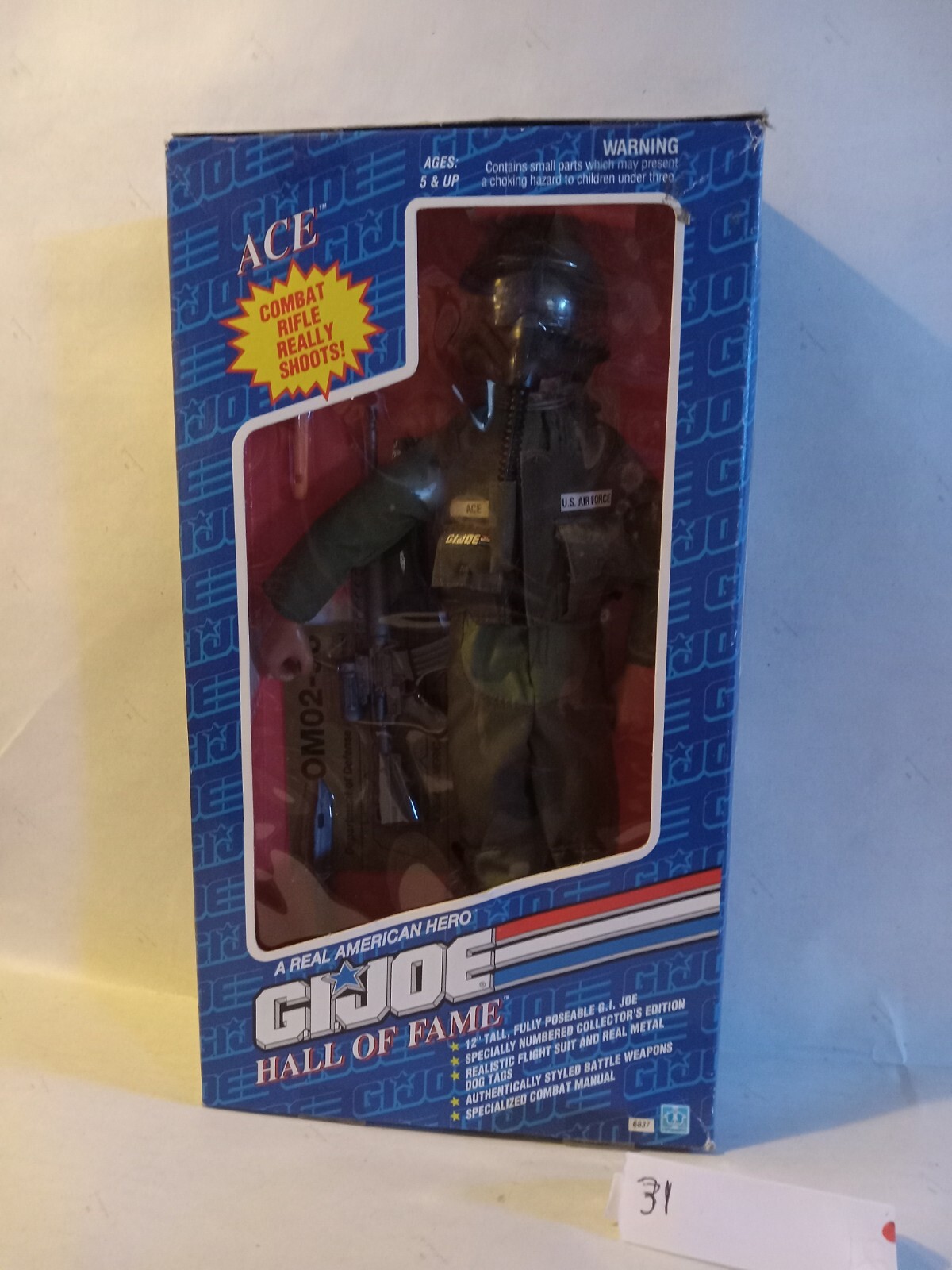 G.I. Joe Ace Air Force Pilot #6837 Hall Of Fame Hasbro 1992 | eBay