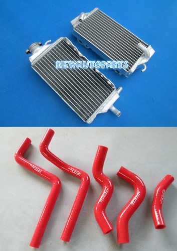 Red Aluminum Radiator & Hose For Honda CR125R CR 125R CR125 2 stroke ...