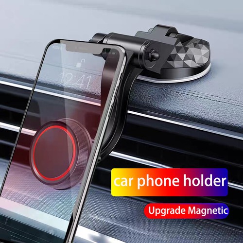 Car Phone Holder Magnetic Dashboard Windshield Desk Suction Cup Center ...
