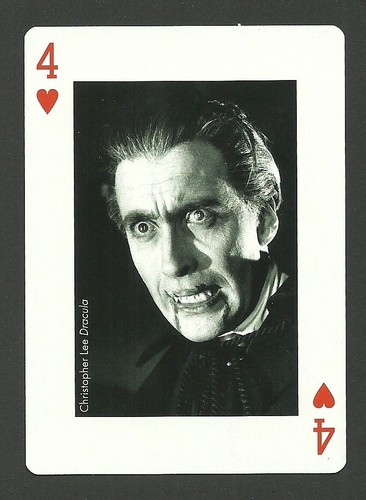 Christopher Lee in Dracula Famous JD Euro Playing Card | eBay