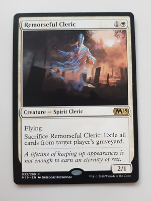 1x MTG Magic The Gathering TCG - Remorseful Cleric - Rare - M19 | eBay UK