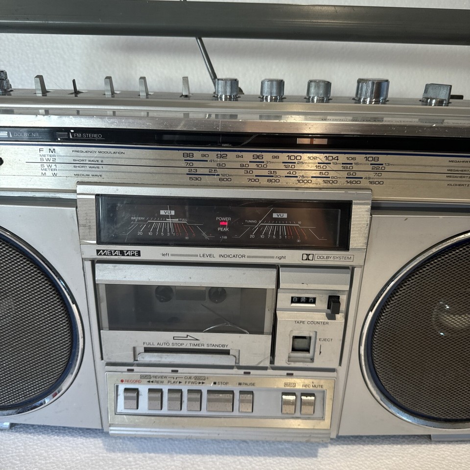 Vintage Rare Sanyo M-X720K Boom Box Radio Works Parts Only | eBay