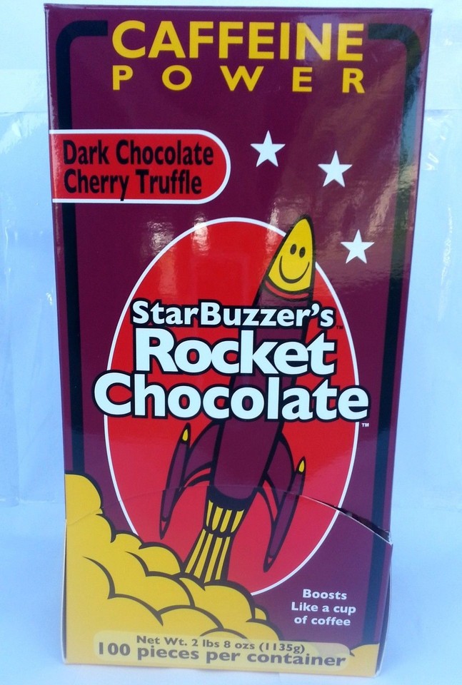 Rocket Chocolate - Caffeine Candy, Approximately 100ct, 8 Different ...