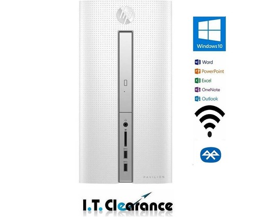 HP 510-P049a PC Intel Quad i5-7400 3.0GHZ /16GB DR4 / 480GB SSD W10/W11 ...