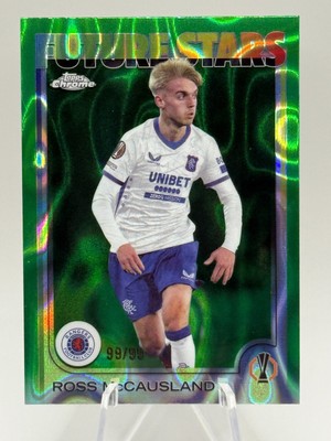 2024-25 Topps Chrome UCC #49 ROSS MCCAUSLAND Green Lava Refractor /99 ...
