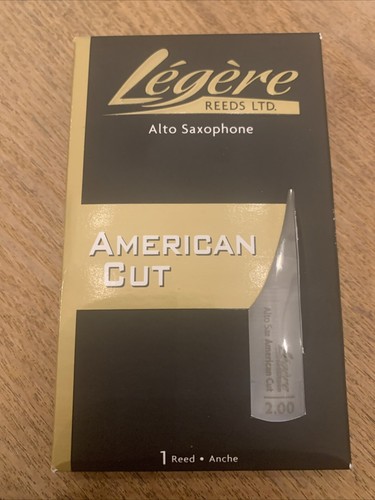Legere Signature Alto Saxophone Reed American Cut 2.00 NIB | eBay
