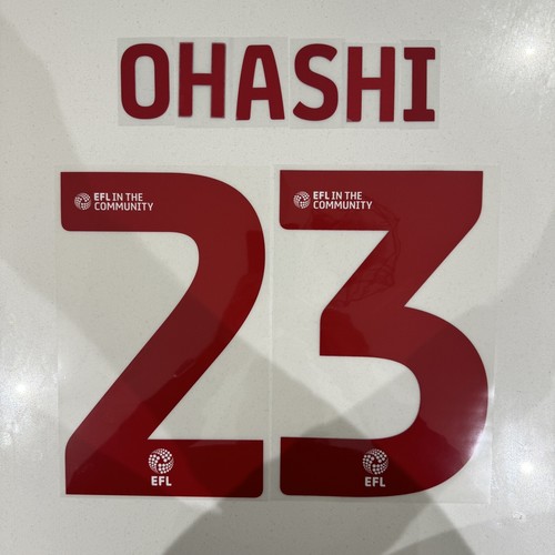 Blackburn Rovers OHASHI 23 EFL Championship 2024/25 Home Shirt Name ...