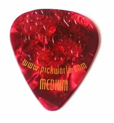 PICK WORLD Hot Grips Red Pearloid PWHG5 Medium 0.71mm × 10 picks | eBay