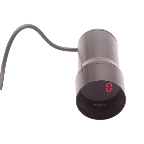 37mm Smoke Tach RPM Tachometer Red Digital Shift Light Style Gauge ...