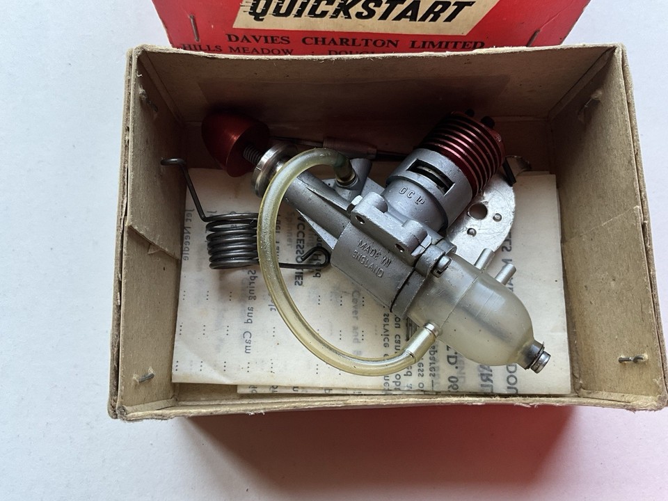 NIB England DC Super Merlin .76 cc 047cu in Tank Diesel Model Airplane ...