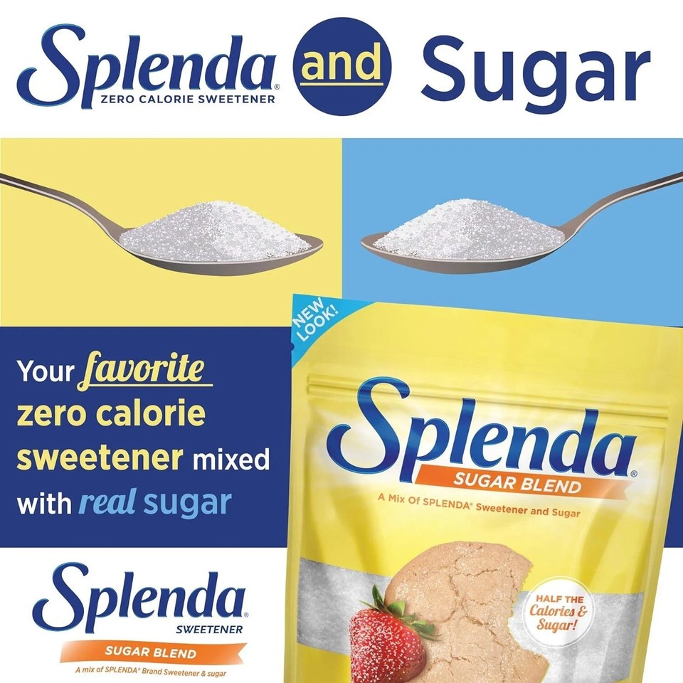 SPLENDA Low Calorie Sweetener for Baking Resealable Bag, Sugar Blend ...