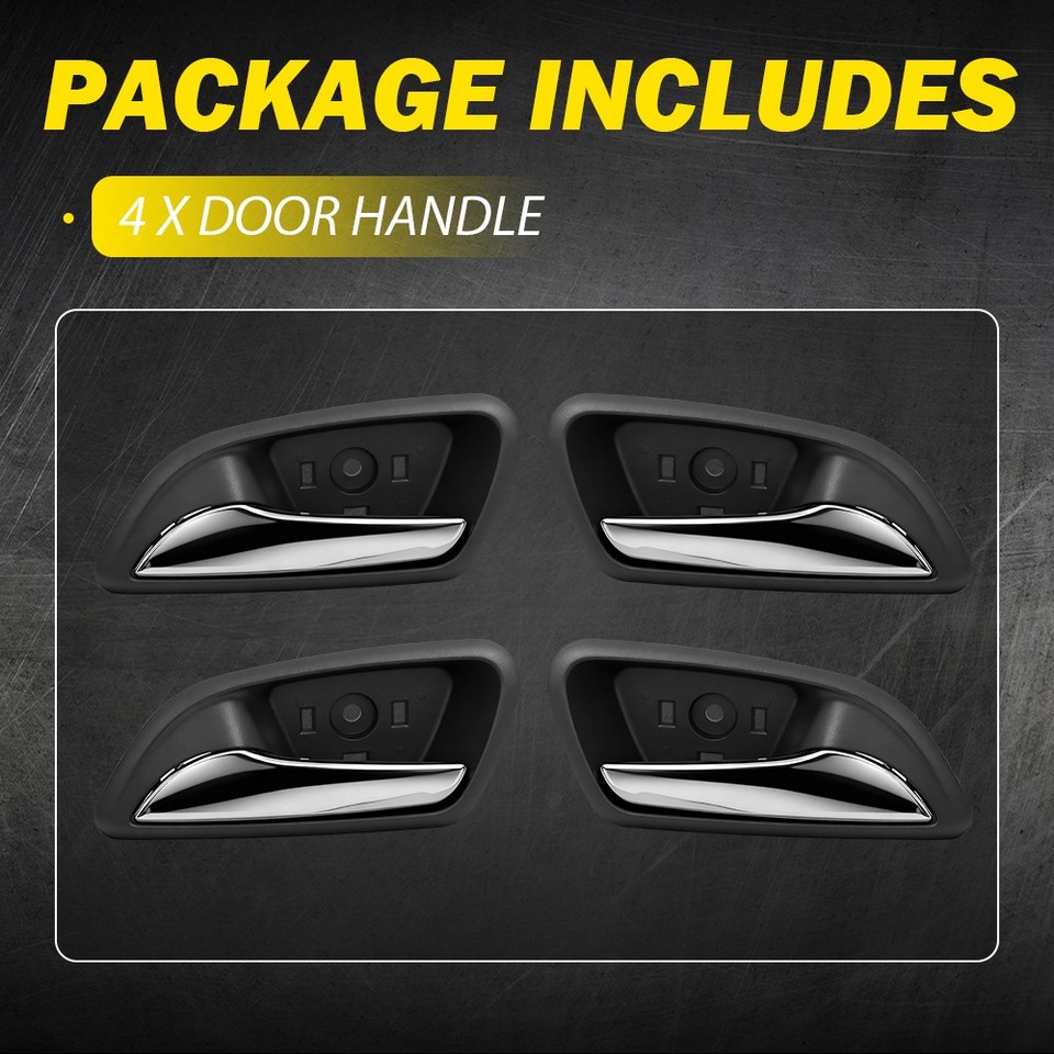 4x FRONT Left+Right SIDE INTERIOR DOOR HANDLE 26856 Fit 2012-16 ...