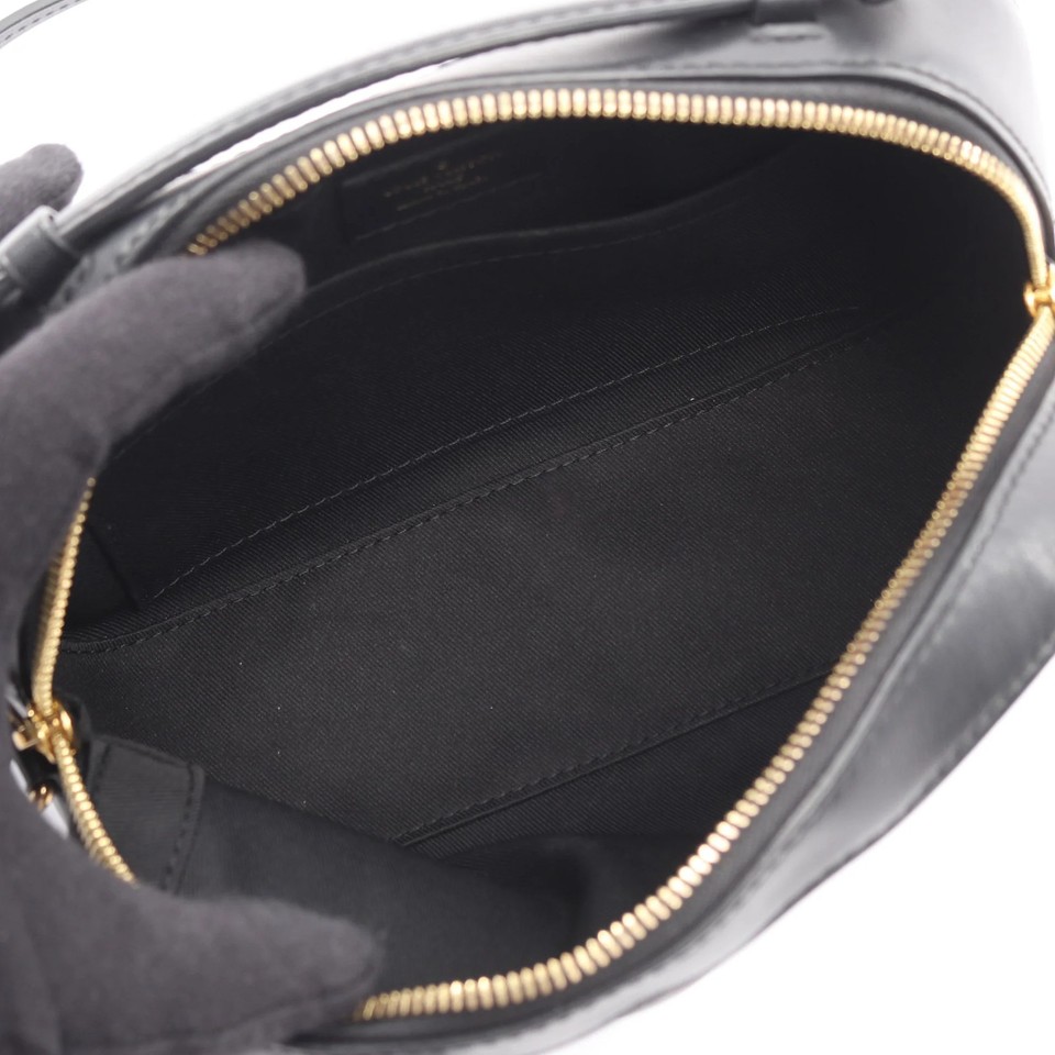 LOUIS VUITTON Santa Monica Damier Ebene Noir Shoulder Bag PVC Leather # ...