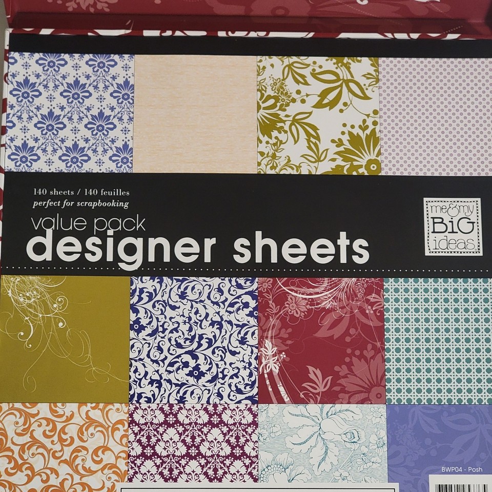 Me & My Big Ideas ASSORTED DESIGNER SCRAPBOOK SHEETS 12 X 12 BOXED SET ...