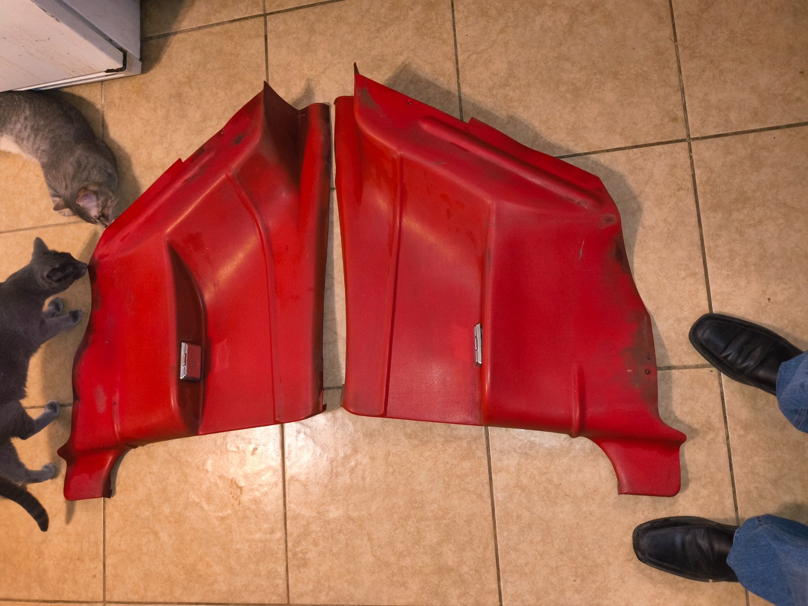 1970 1971 MAVERICK GRABBER COMET GT REAR INTERIOR TRIM ARMREST PANELS ...