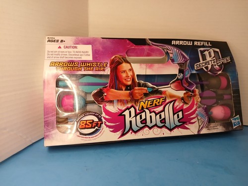 Nerf Rebelle Secrets & Spies Bow and Arrow Refill Pack 3 Arrows NEW X2 ...