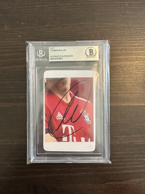 Thomas Muller Signed Autograph Beckett BAS | eBay