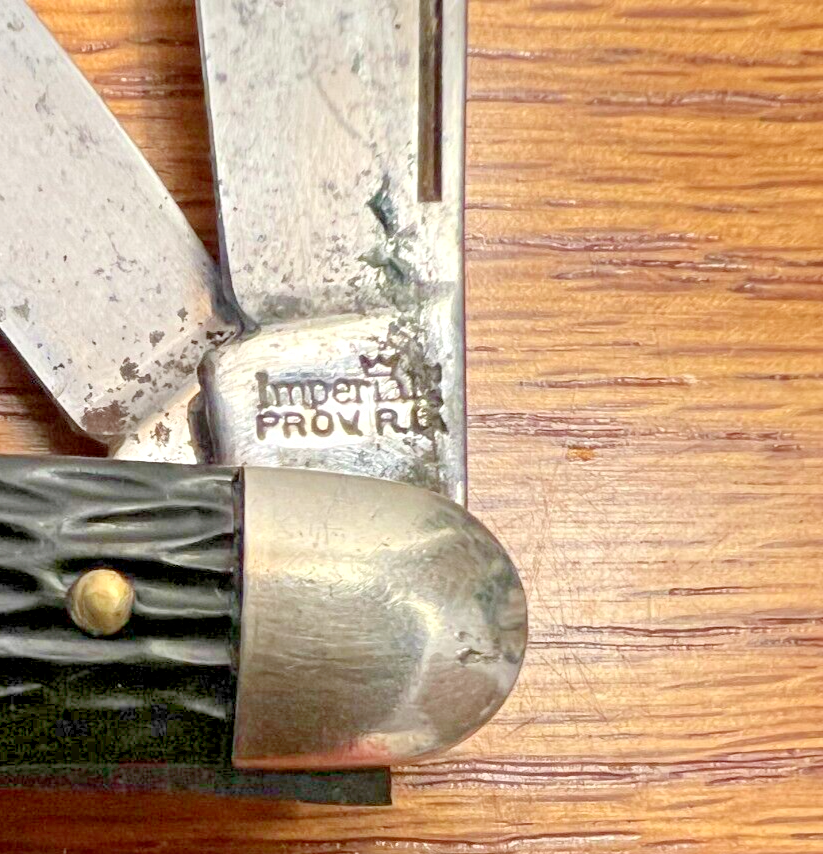 KNIVES - VINTAGE '56 - '88 IMPERIAL PROV. R.I. USA 3 BLADE POCKET KNIFE ...