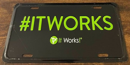 #ItWorks It Works Booster License Plate It Works Weight Management ...