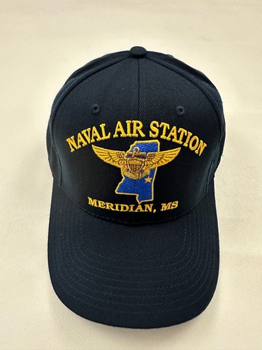 The Corps Naval Air Station Meridian Logo Blue Baseball Cap Hat One ...