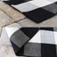 Buffalo Check Accent Layering Rug Front Door Mat Black White Checkered ...