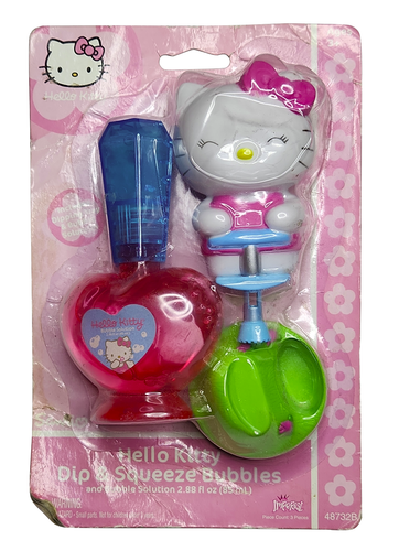 GENUINE SANRIO "Hello Kitty Dip & Squeeze Bubbles" 2.88 fl oz Bubble ...