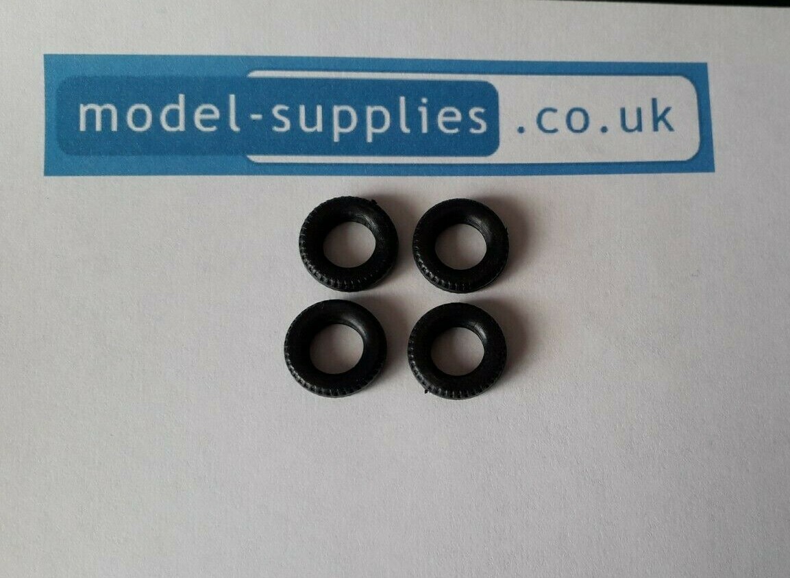 Matchbox Kingsize Reproduction Black Rubber Hollow Fit Tyres fit K21 ...