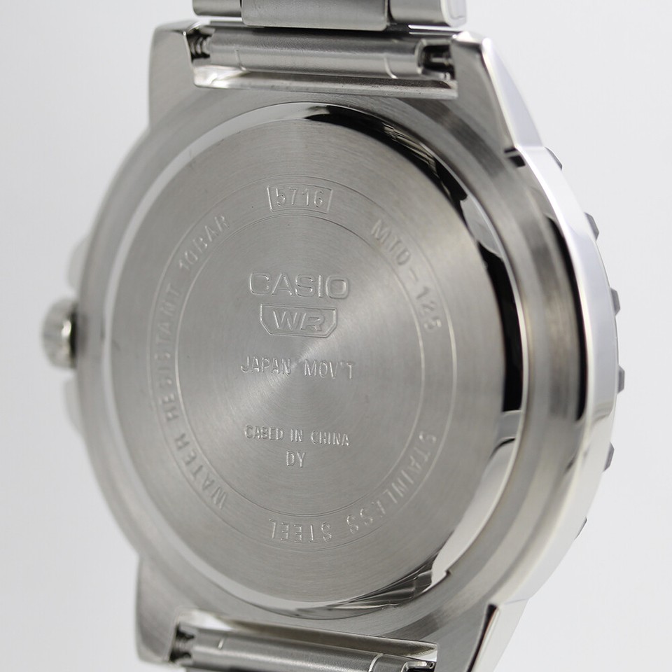 CASIO MTD-125D-2A1 MTD-125 MTD-125D-2A1V Quartz Analog Blue | eBay