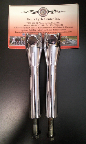 Harley Davidson Dyna Low Rider Straight 9 Inch Tall Handlebar Risers | eBay