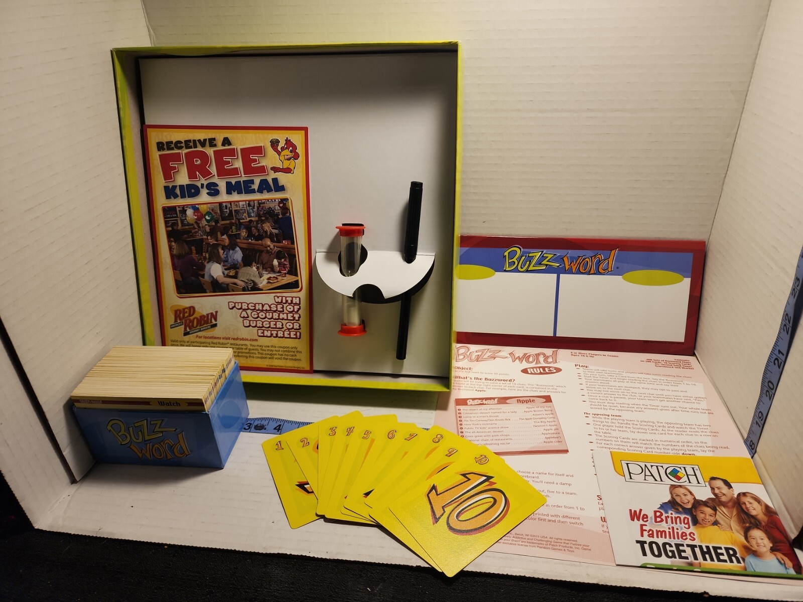 Buzz Word Board Game Patch Products 2003 Fun Challenging Family Game ...