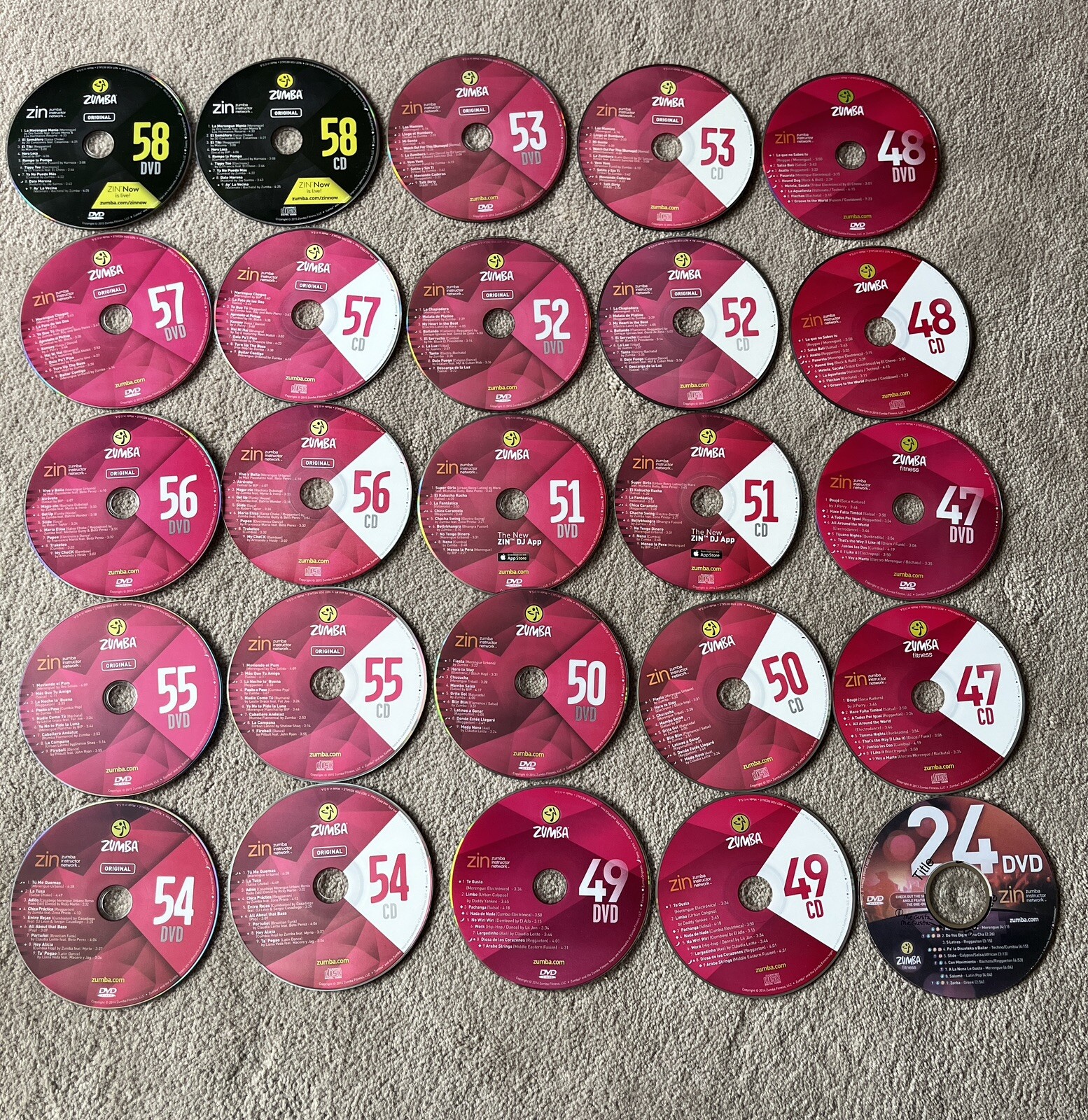 25 pc Lot ZUMBA Fitness CD / DVD Discs / Zumba Music | eBay
