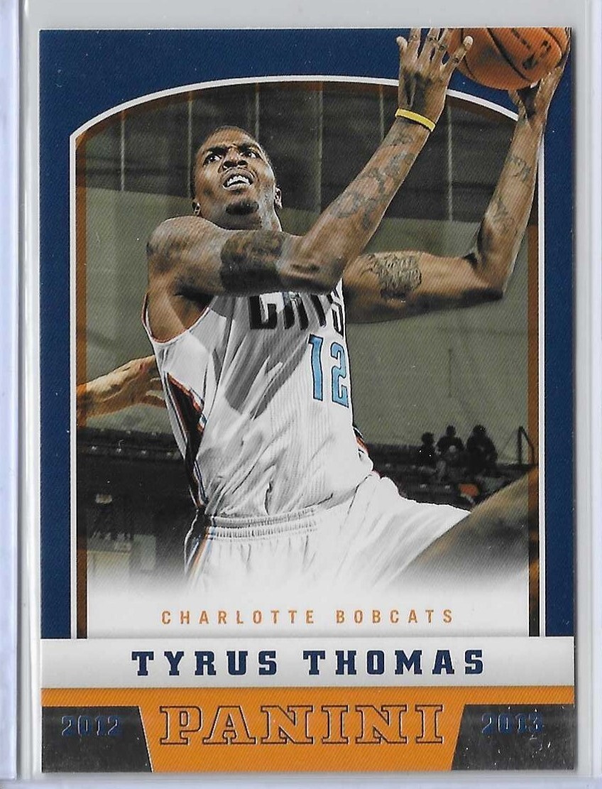2012-13 Panini Basketball Tyrus Thomas Card #169 Charlotte Bobcats | eBay