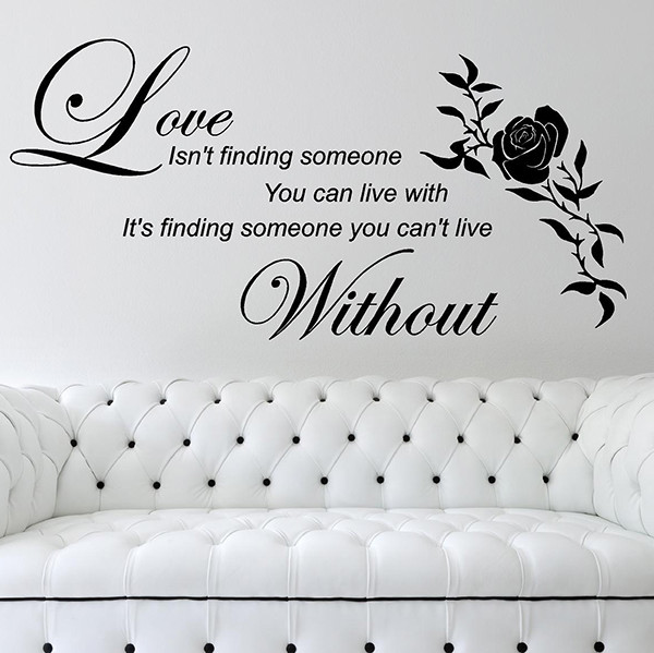 Vinyl Wall Love Quotes Black Vinyl Wall Decor I Love You Always