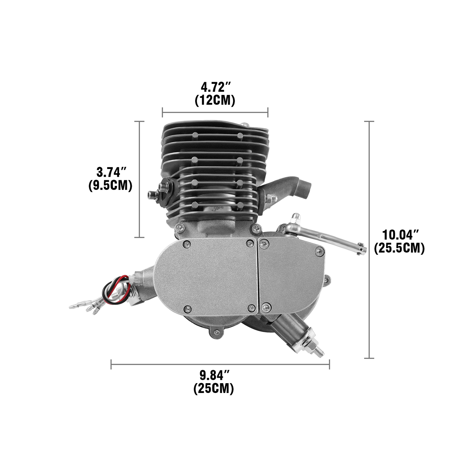 110cc 2-Stroke Engine Motor Kit for Motorized Bicycle Bike Gas Powered ...