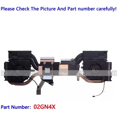 New For DELL Alienware M16 R2 COOLING FAN HEATSINK 02GN4X | eBay