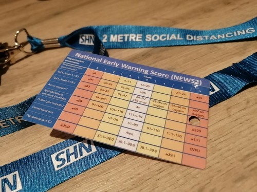 NEWS2 Obs Chart Ref Card Ambulance Paramedic Responder NHS ID Badge ...